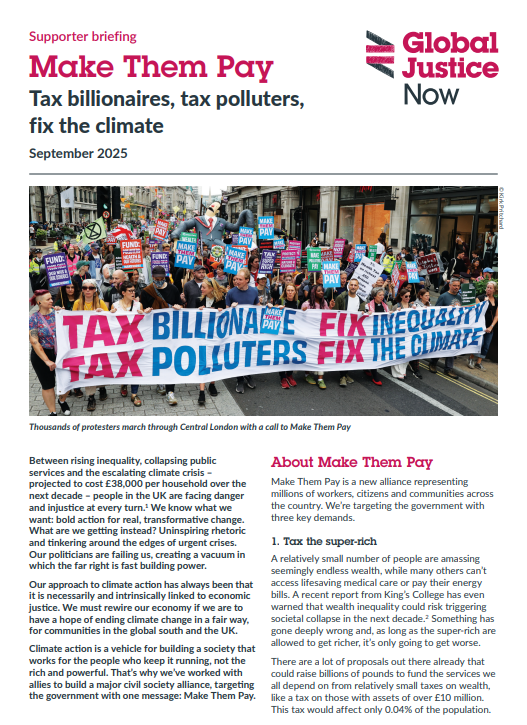 Make Them Pay: Tax billionaires, tax polluters, fix the climate ...